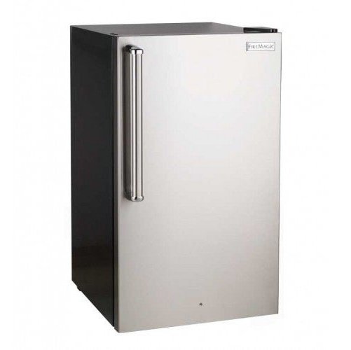 Fire Magic 4.2 Cubic Foot Refrigerator Stainless Steel with Locking Do