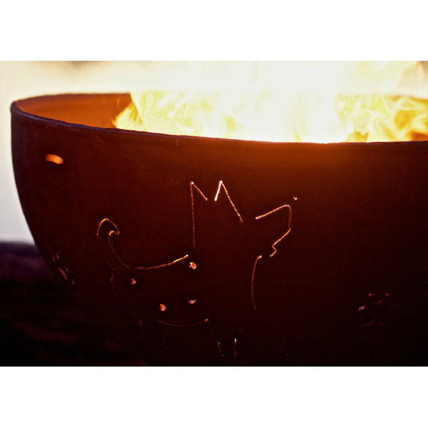 Fire Pit Art Funky Dog Wood Burning Fire Pit (Fdog) - BetterPatio.com